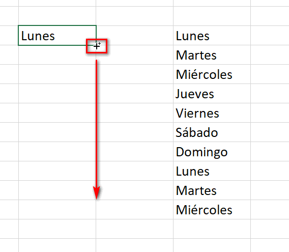Rellenar celdas en Excel - IGF - Instituto Galego de Formación