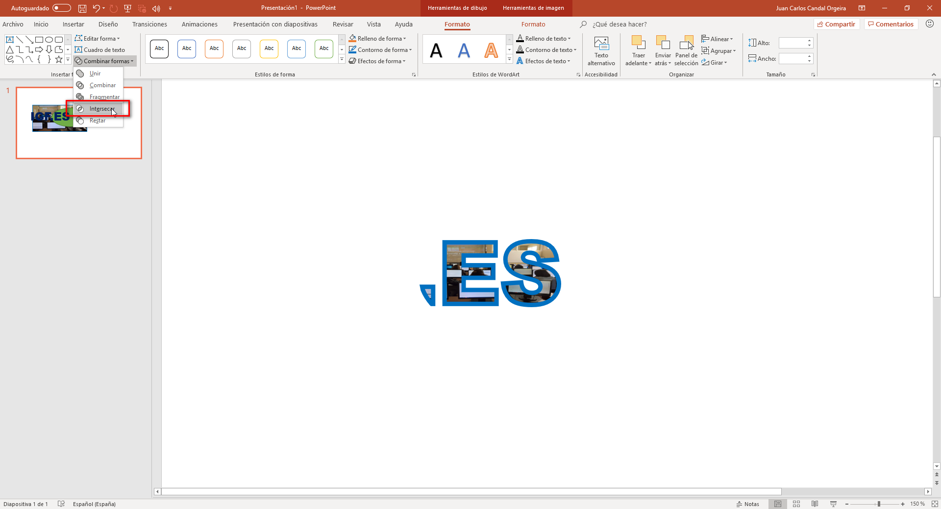 Combinar formas en PowerPoint - IGF - Instituto Galego de Formación