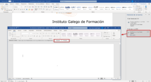 Historial de versiones en Word - IGF - Instituto Galego de Formación