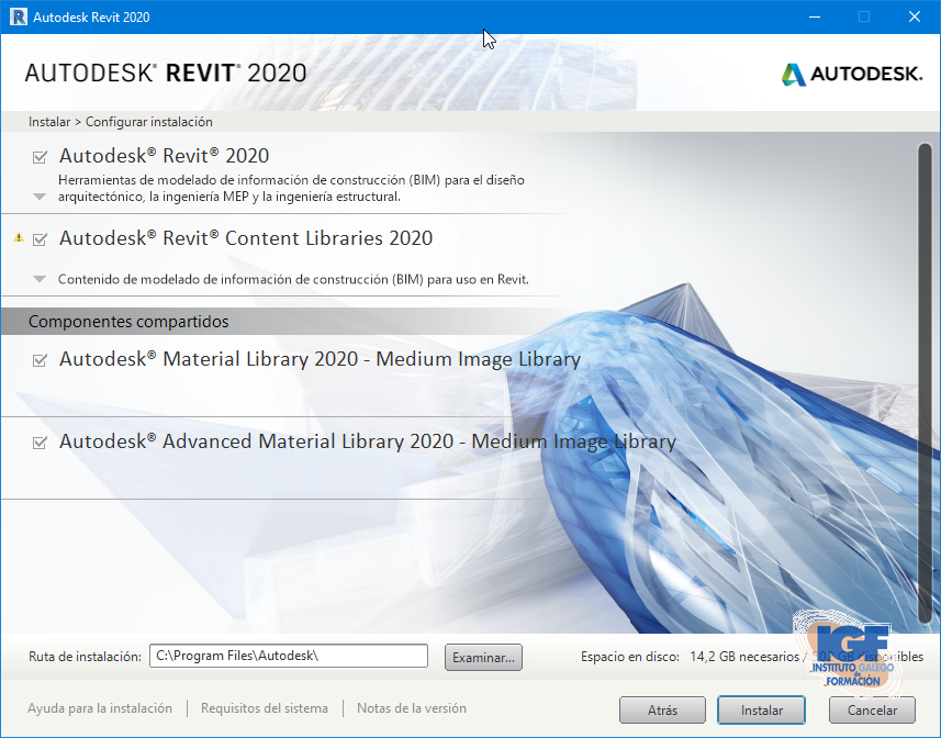 Instalar Autodesk Revit 2020 - IGF - Instituto Galego de Formación