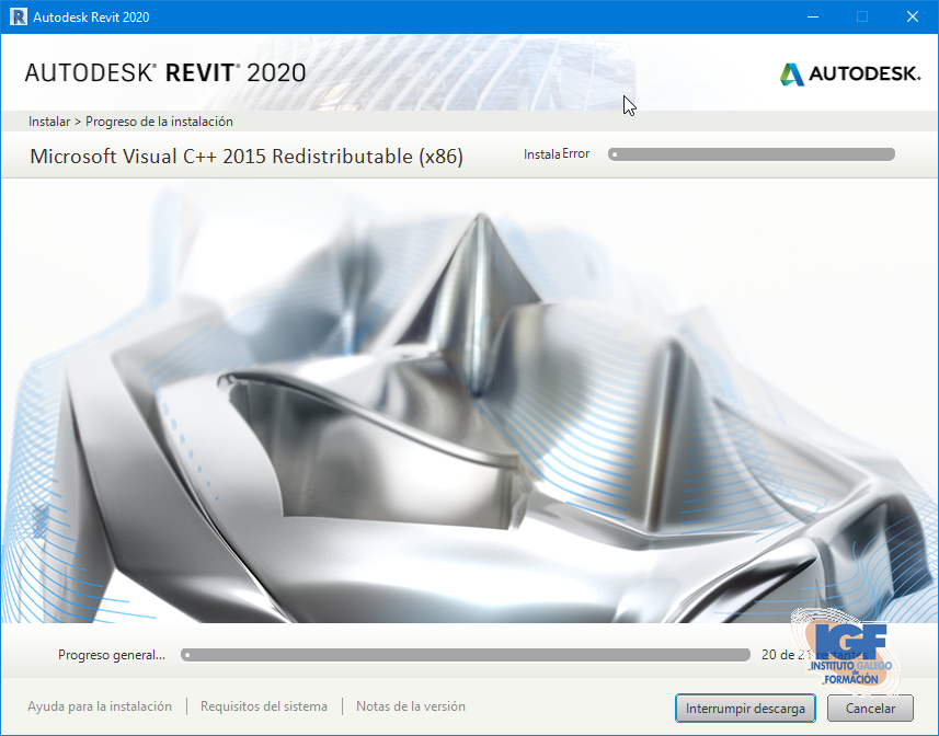 Instalar Autodesk Revit 2020 - IGF - Instituto Galego de Formación