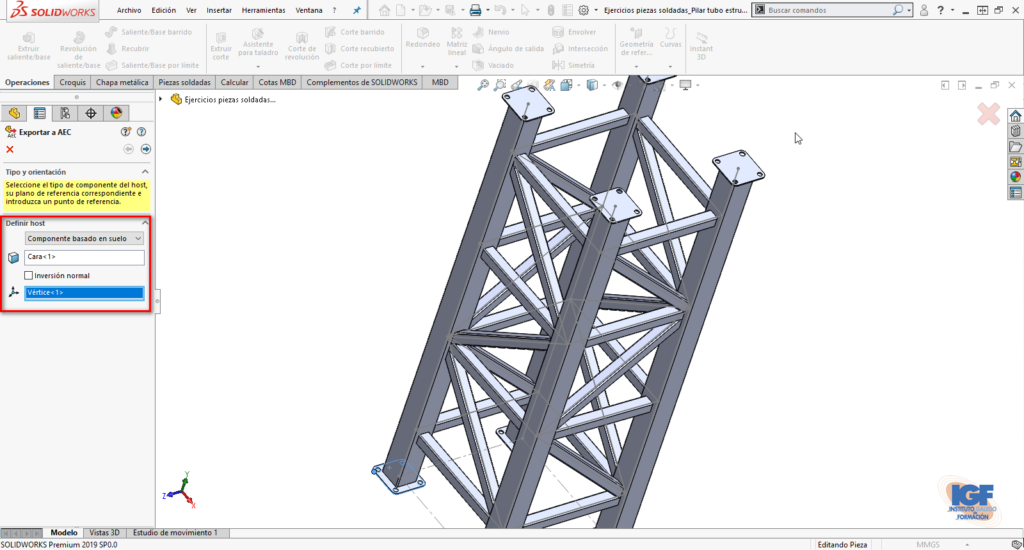 Exportar al formato de familia Revit en SOLIDWORKS 2019 - IGF ...