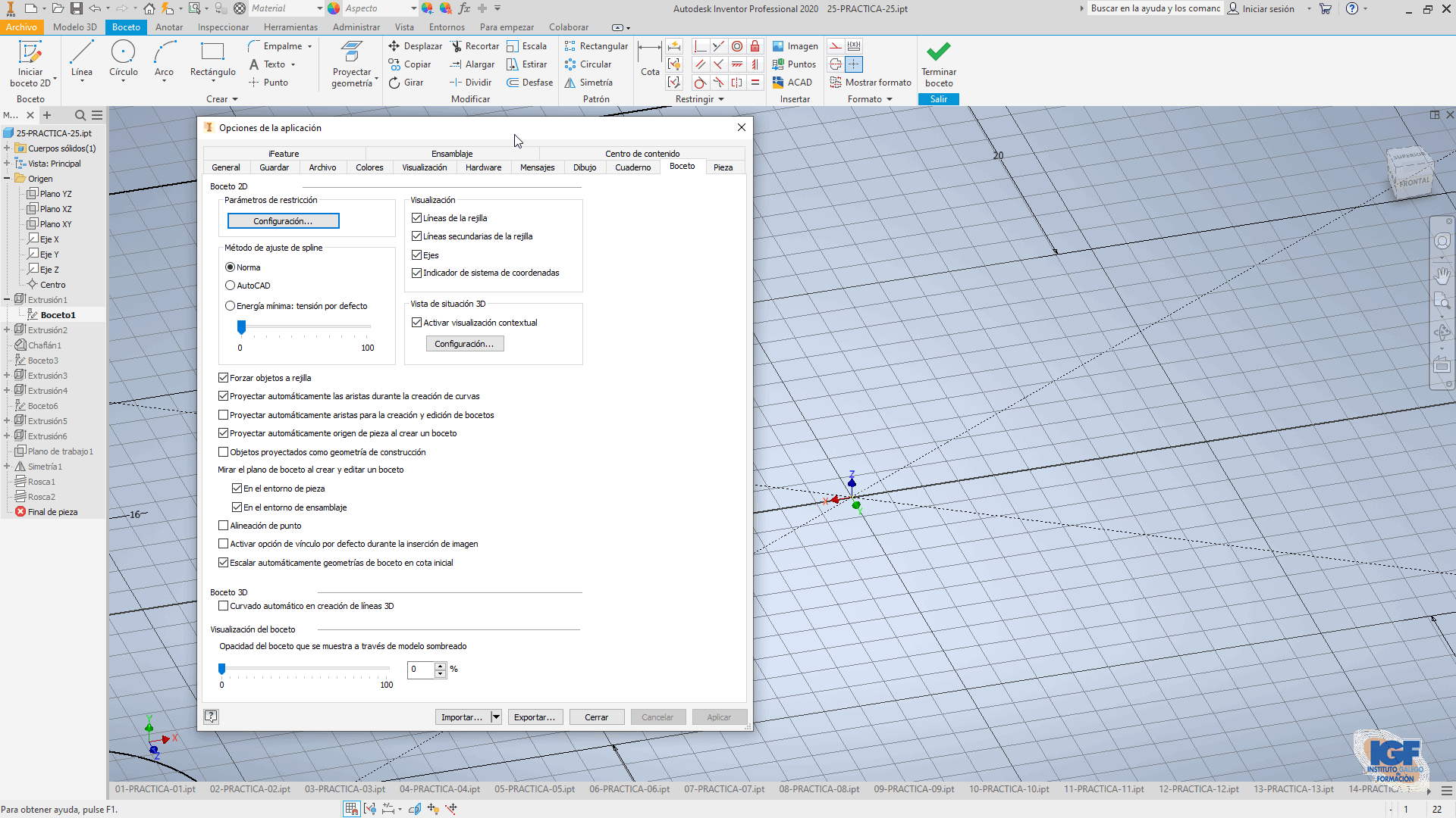Mejoras en la interfaz de usuario de Inventor 2020 - IGF - Instituto ...