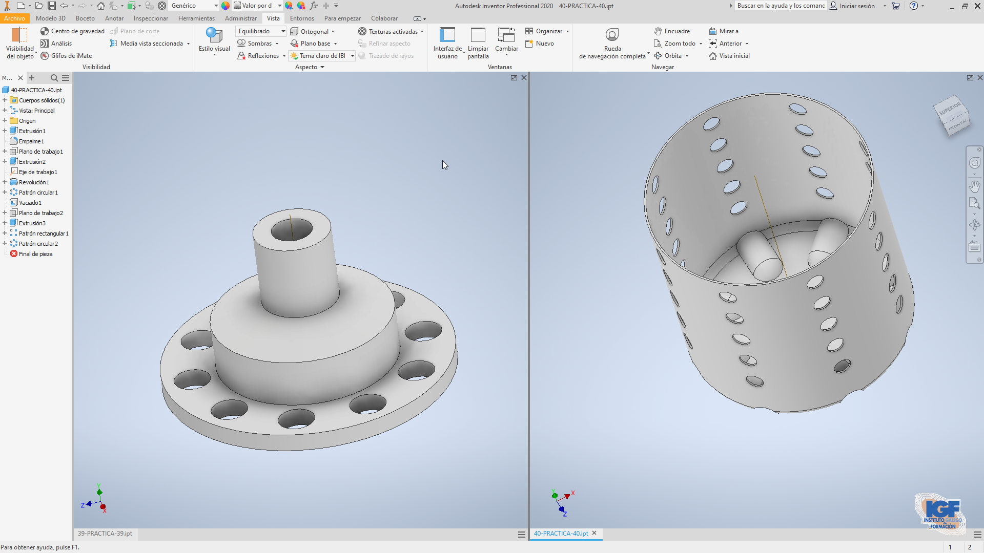 Curso BONIFICADO de Autodesk Inventor - IGF - Instituto Galego de Formación