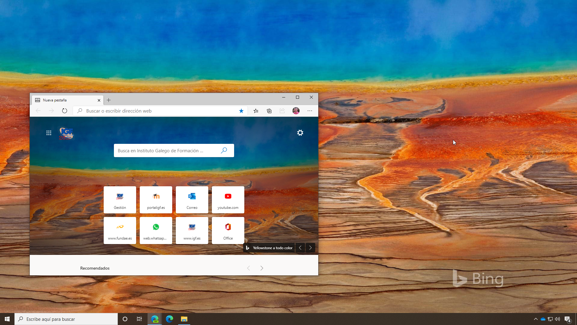 Bing Wallpaper - IGF - Instituto Galego de Formación
