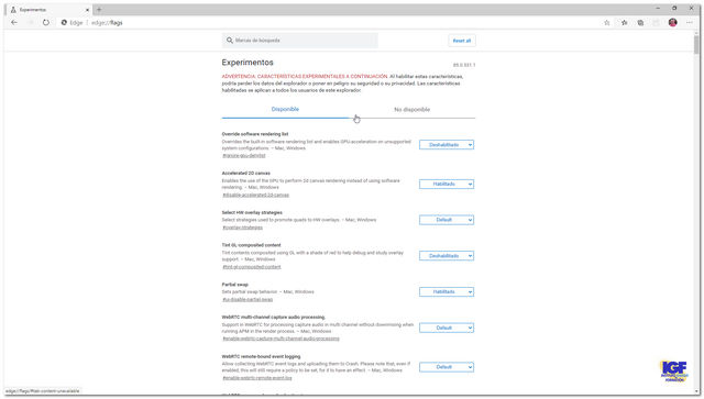Activar Windows SpellChecker en Edge - IGF - Instituto Galego de Formación